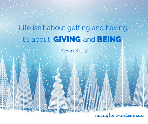 The Joy of Giving - Spring Forward